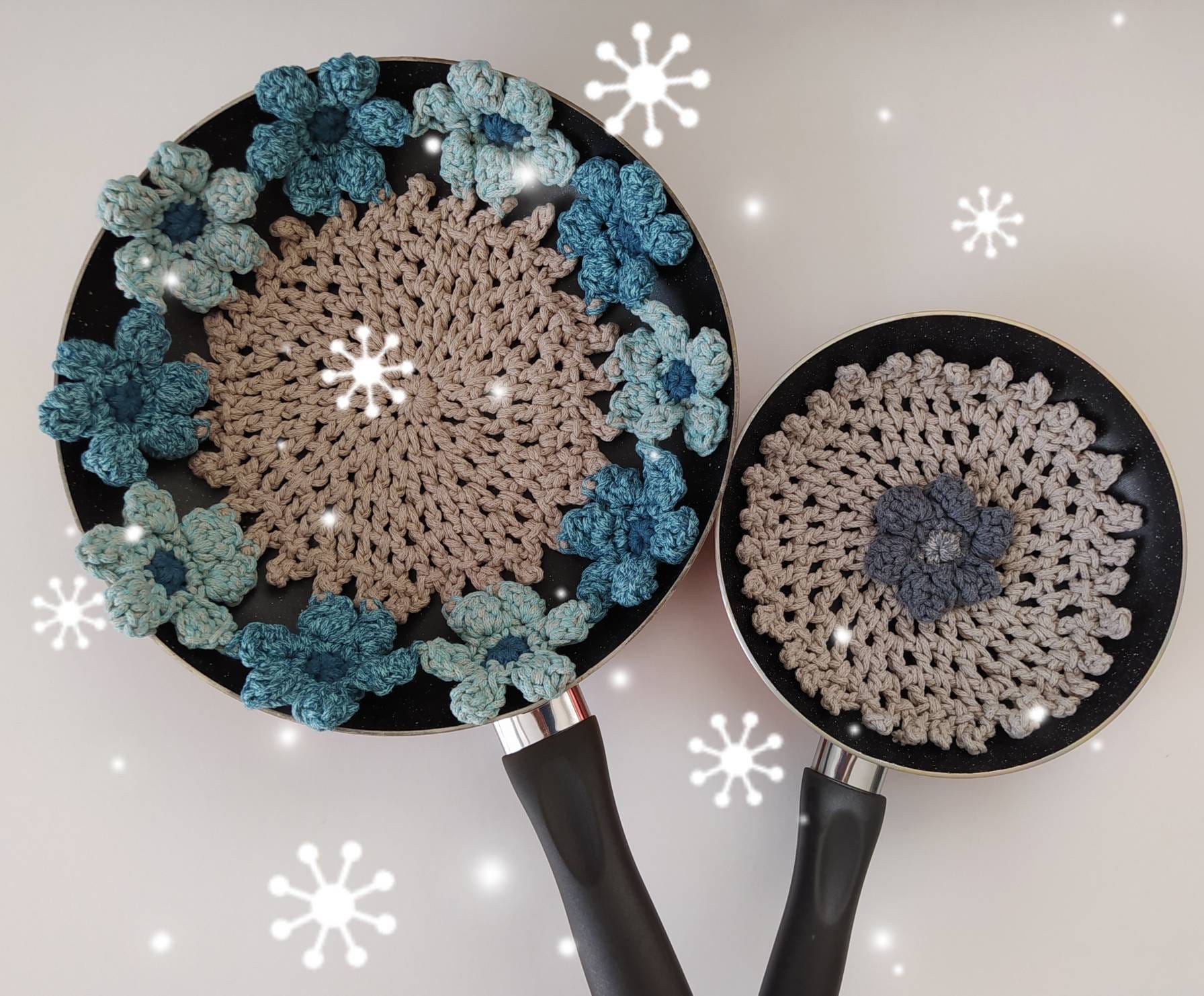 Easy Pattern:multipurpose Crochet Pan/pot Protector to Table Cloth - Etsy