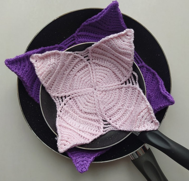 Flower Leaf Pan/pot Protector PDF Pattern Video Tuttorial - Etsy