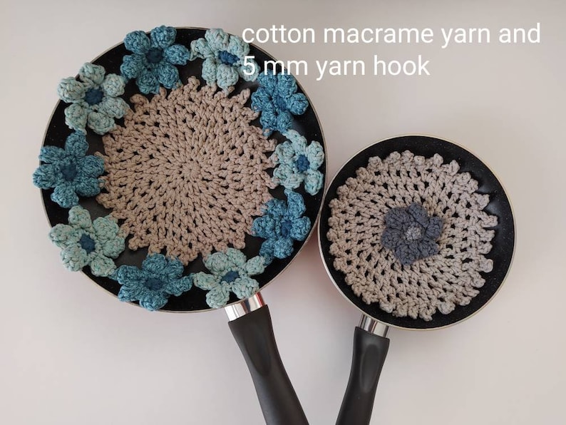 Easy Pattern:multipurpose Crochet Pan/pot Protector to Table Cloth - Etsy