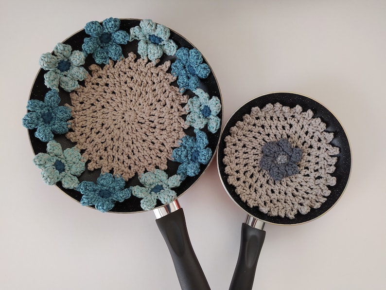 Easy Pattern:multipurpose Crochet Pan/pot Protector to Table Cloth - Etsy