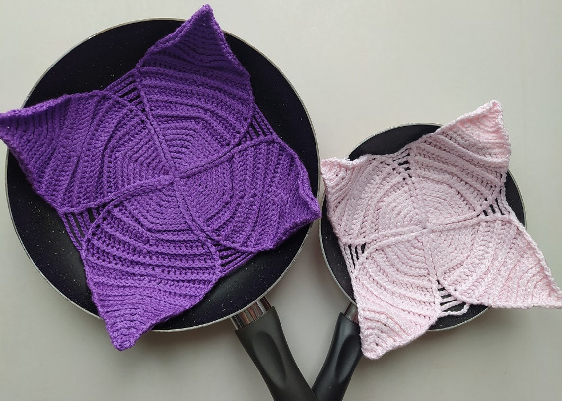 Flower Leaf Pan/pot Protector PDF Pattern Video Tuttorial - Etsy