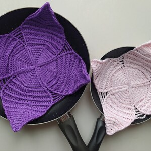 Flower Leaf Pan/pot Protector PDF Pattern Video Tuttorial - Etsy