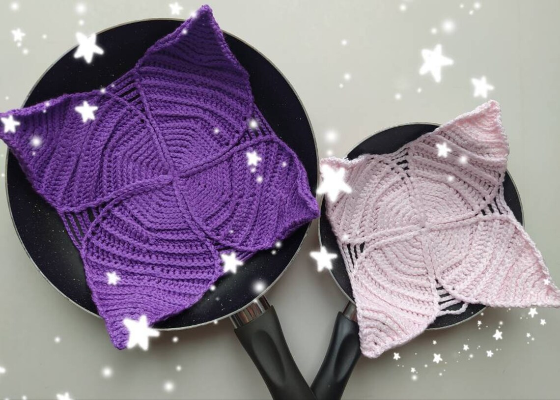 Flower Leaf Pan/pot Protector PDF Pattern Video Tuttorial - Etsy