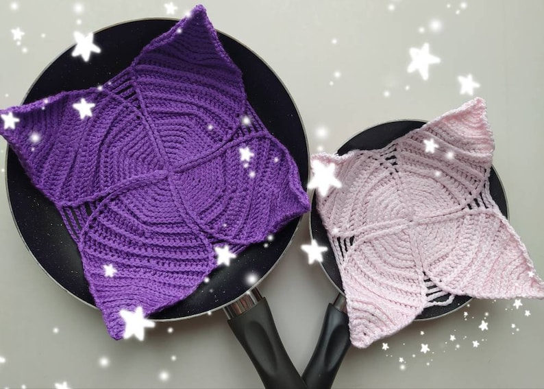 Flower Leaf Pan/pot Protector PDF Pattern Video Tuttorial - Etsy