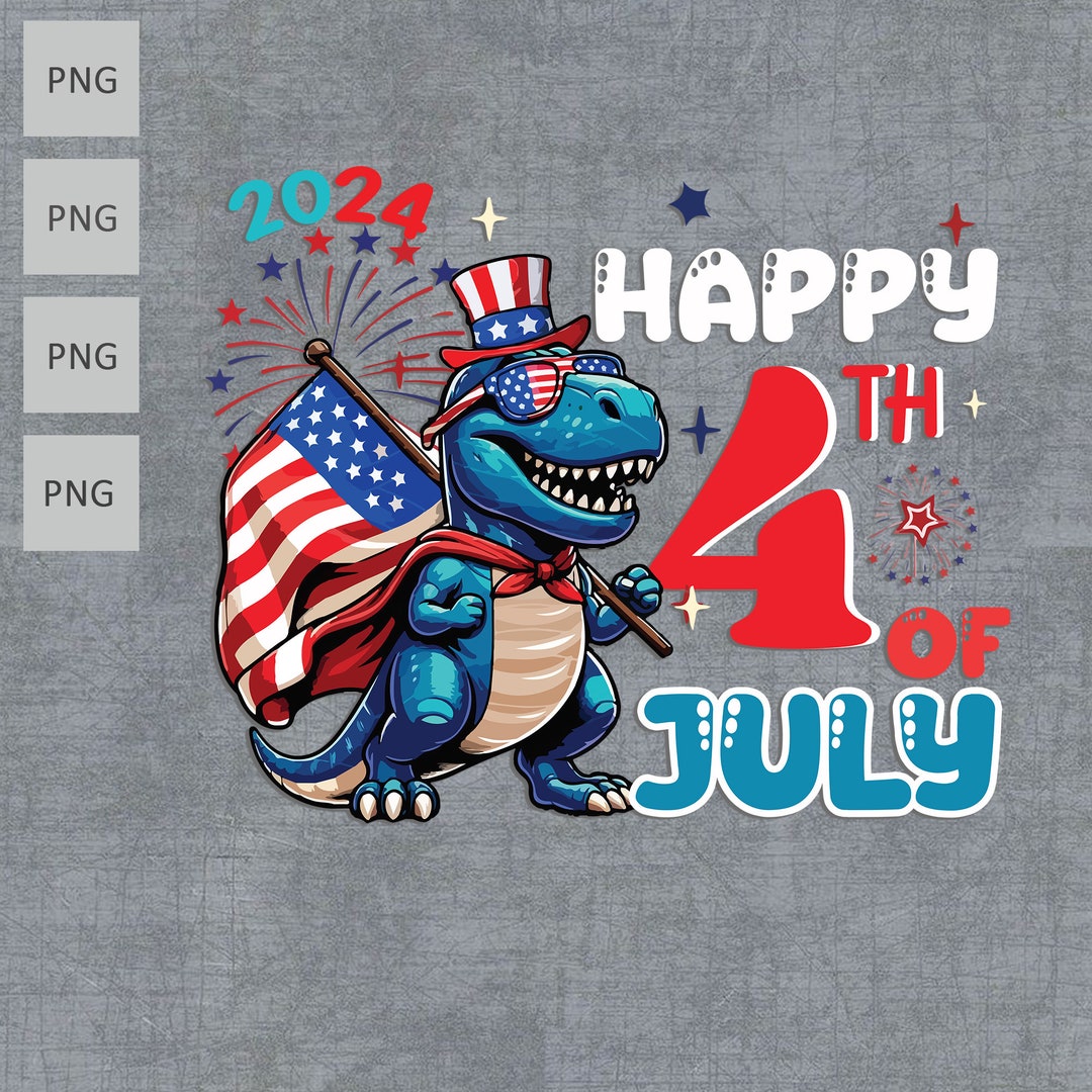 American Dinosaur 4th of July Png, Amerisaurus Rex America Png, Fourth ...