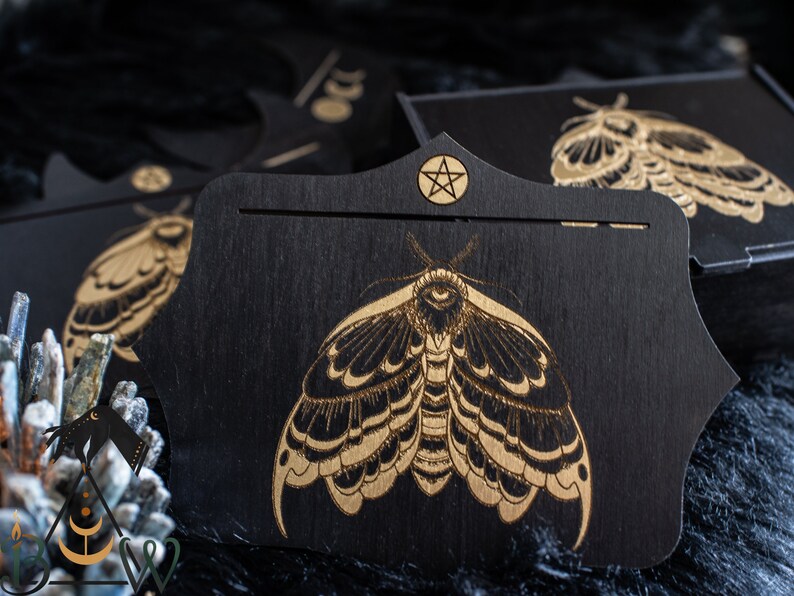 Mystic Moth Tarot Card Display Stand Tarot Card of the Day | Etsy