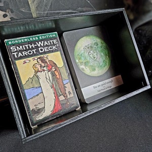 Crystal Moon Tarot Card Box, Sustainable Keepsake Memory Box ...