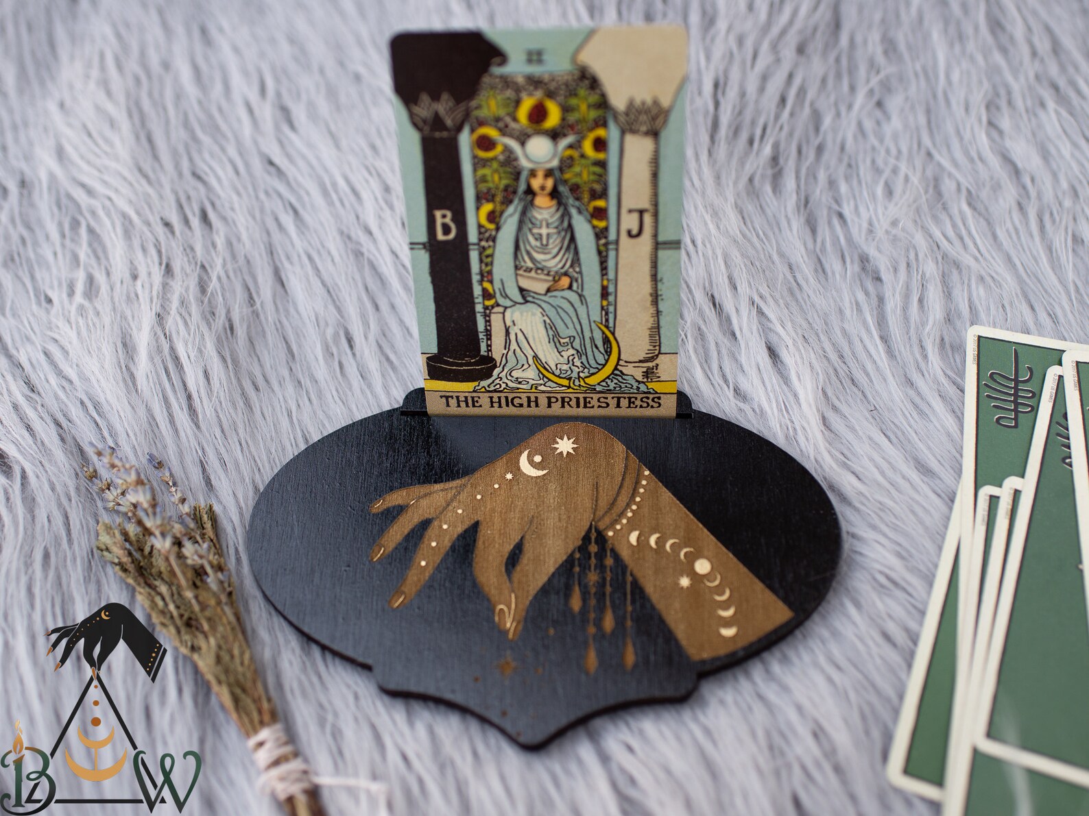 Witchy Hand Tarot Card Stand Tarot Card of the Day Stand | Etsy