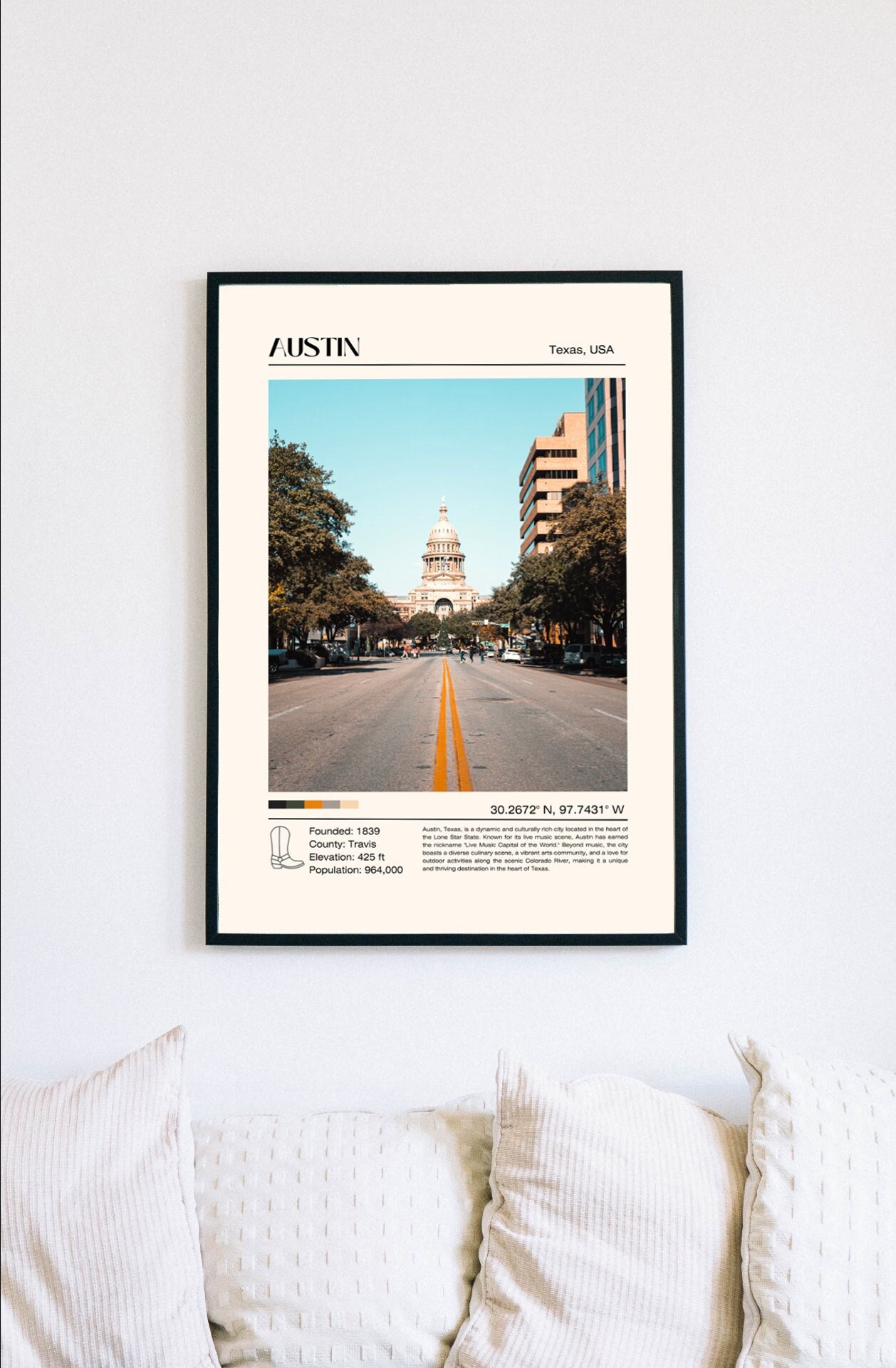 Austin Texas Poster Austin Poster - Etsy