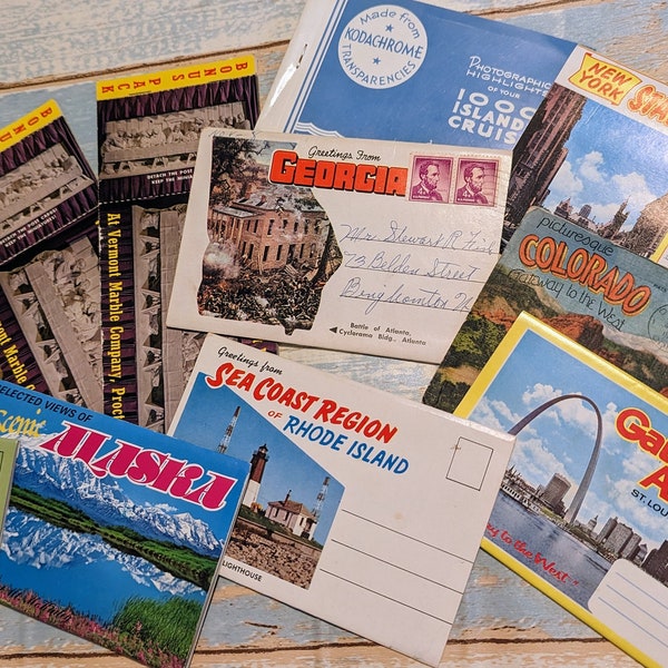 Postcard Folder - Etsy