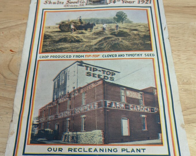 Shultz Seed Catalog Antique Seed Catalog for Junk Journal Ephemera Art ...