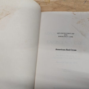 American Red Cross Advanced First Aid and Emergency Care 1981 2nd ...
