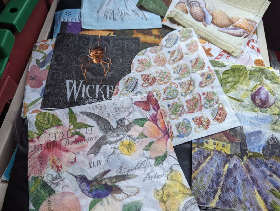 20 Decoupage Collage Paper Napkin Assortment - Etsy