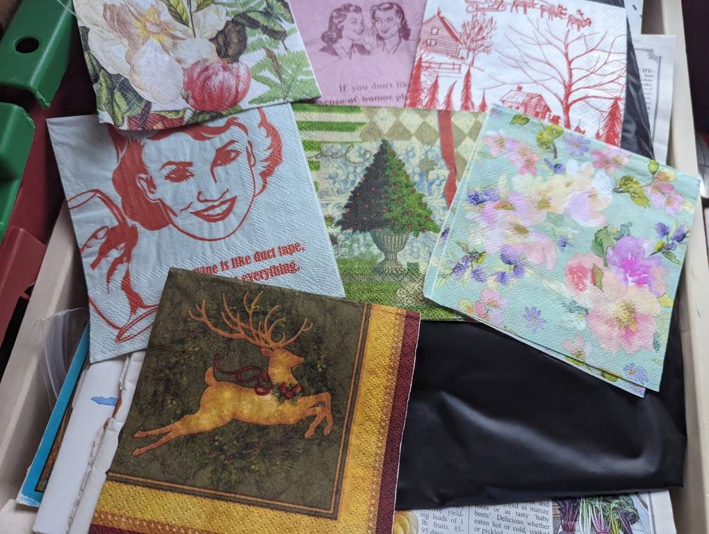 20 Decoupage Collage Paper Napkin Assortment - Etsy
