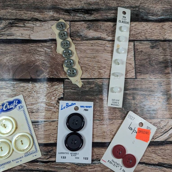 Vintage Button Cards - Etsy