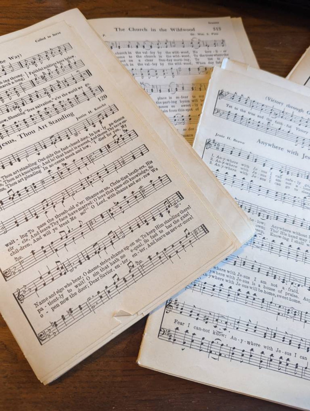 25 Vintage and Antique Hymnal Pages Folios - Etsy