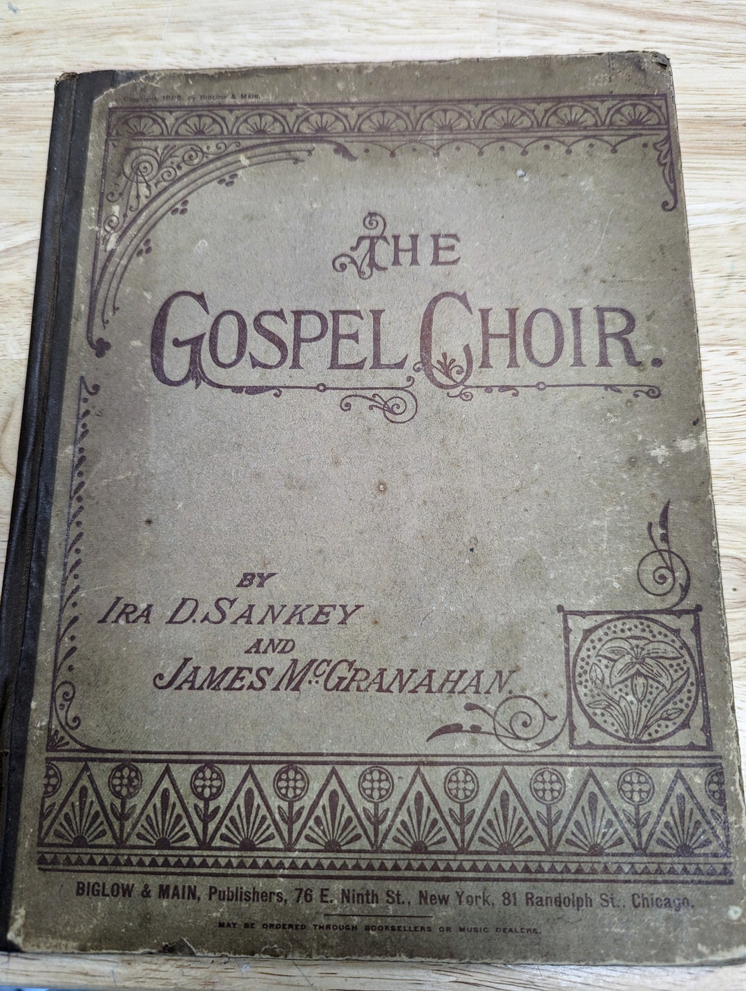 The Gospel Choir Hymnal 1885 Biglow and Main Publishers Antique Hymnal ...