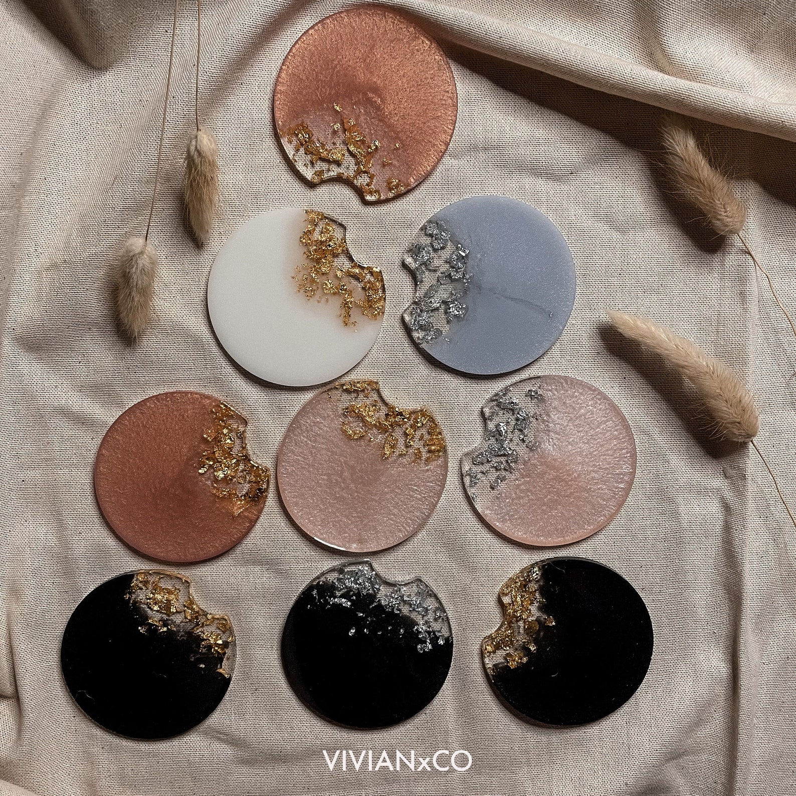 Set of 2 Custom Car Coaster Car Coasters Glitter Car - Etsy