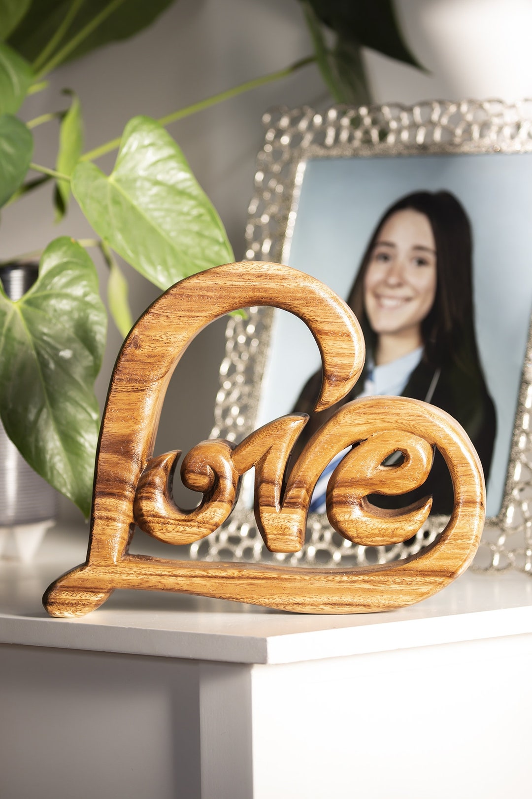 Wooden Carved Word Art Love Heart - Etsy
