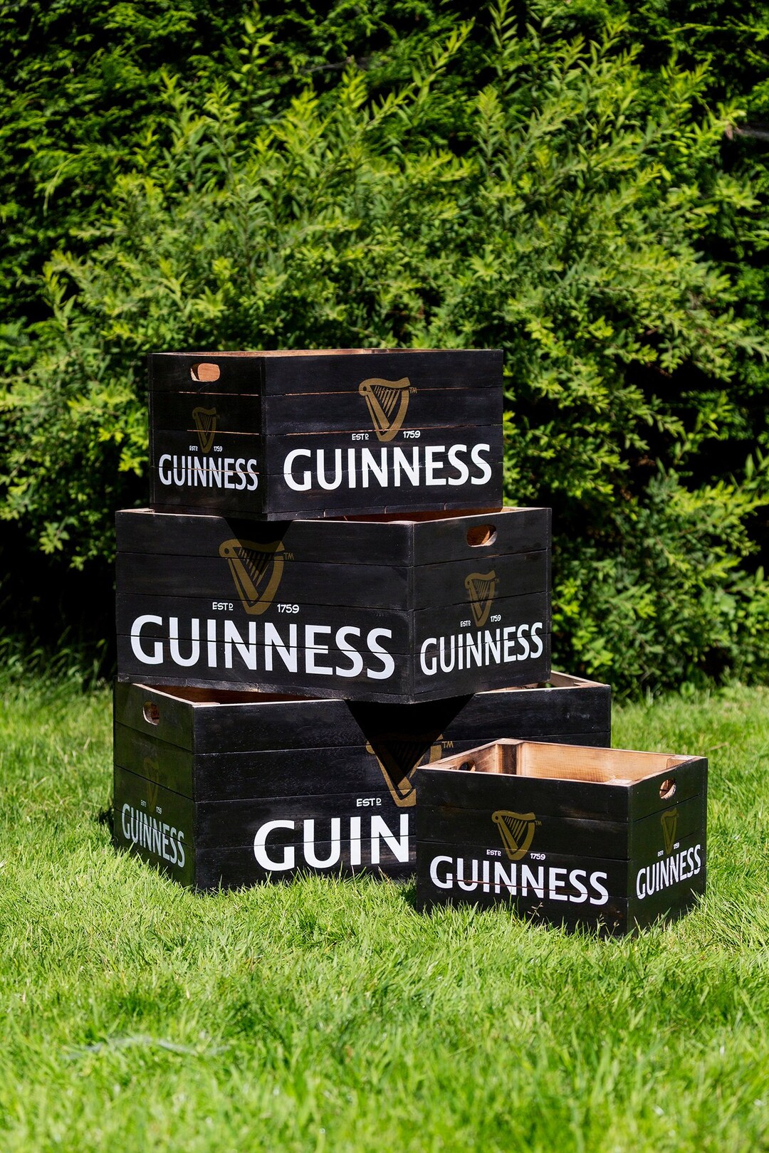 Wooden Guinness Crates. Home Bar, Man Cave Storage, Beer Crates. Wooden ...