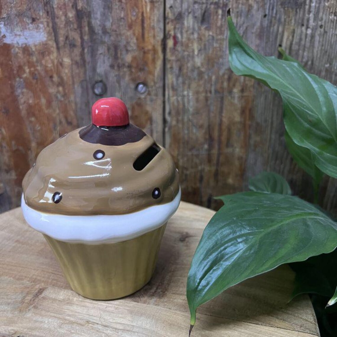 Ceramic Muffin Money Boxes. Chocolate Design Muffin Piggy Bank With ...
