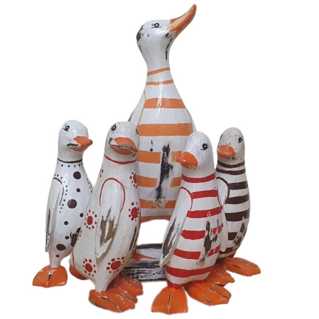 Hand Carved and Hand Painted Vintage Shabby Chic Ducks, Duck Gifts ...