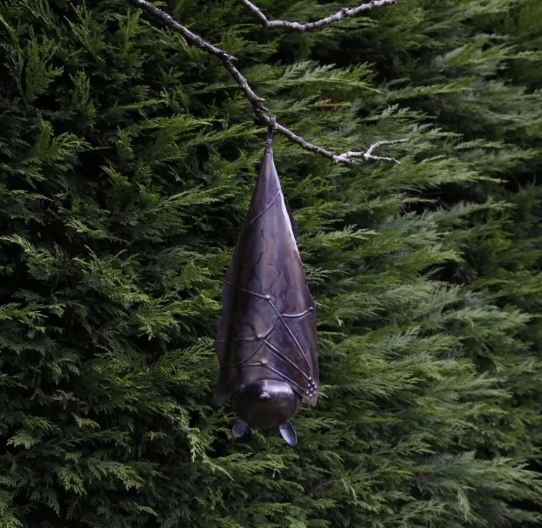Hanging Bat With Folded Wings - Etsy UK