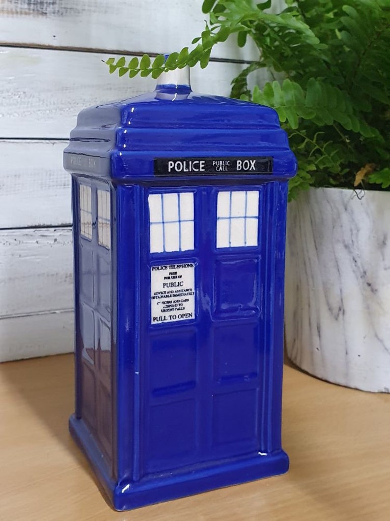Ceramic Dr Who Tardis Money Box - Etsy UK