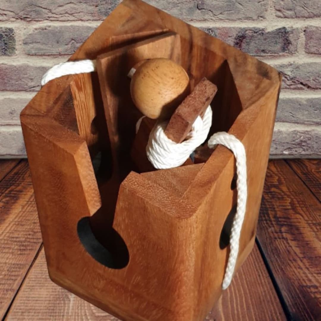 Handmade Wooden Wine Bottle Puzzle Lock Challenge Game - Etsy UK