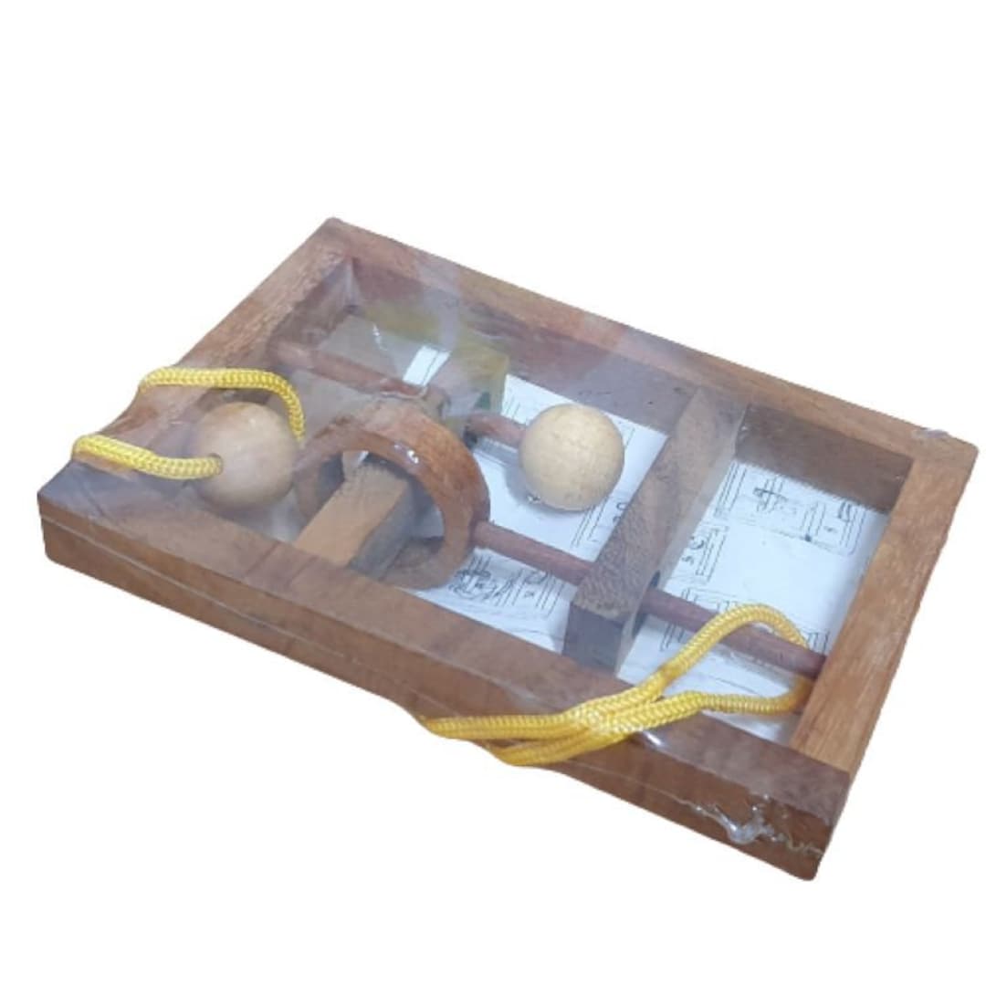 Handmade Wooden Ball and Loop Puzzle - Etsy