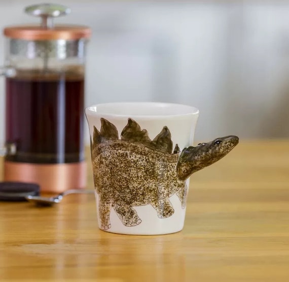 Dinosaur Stegosaurus Porcelain Mug - Etsy