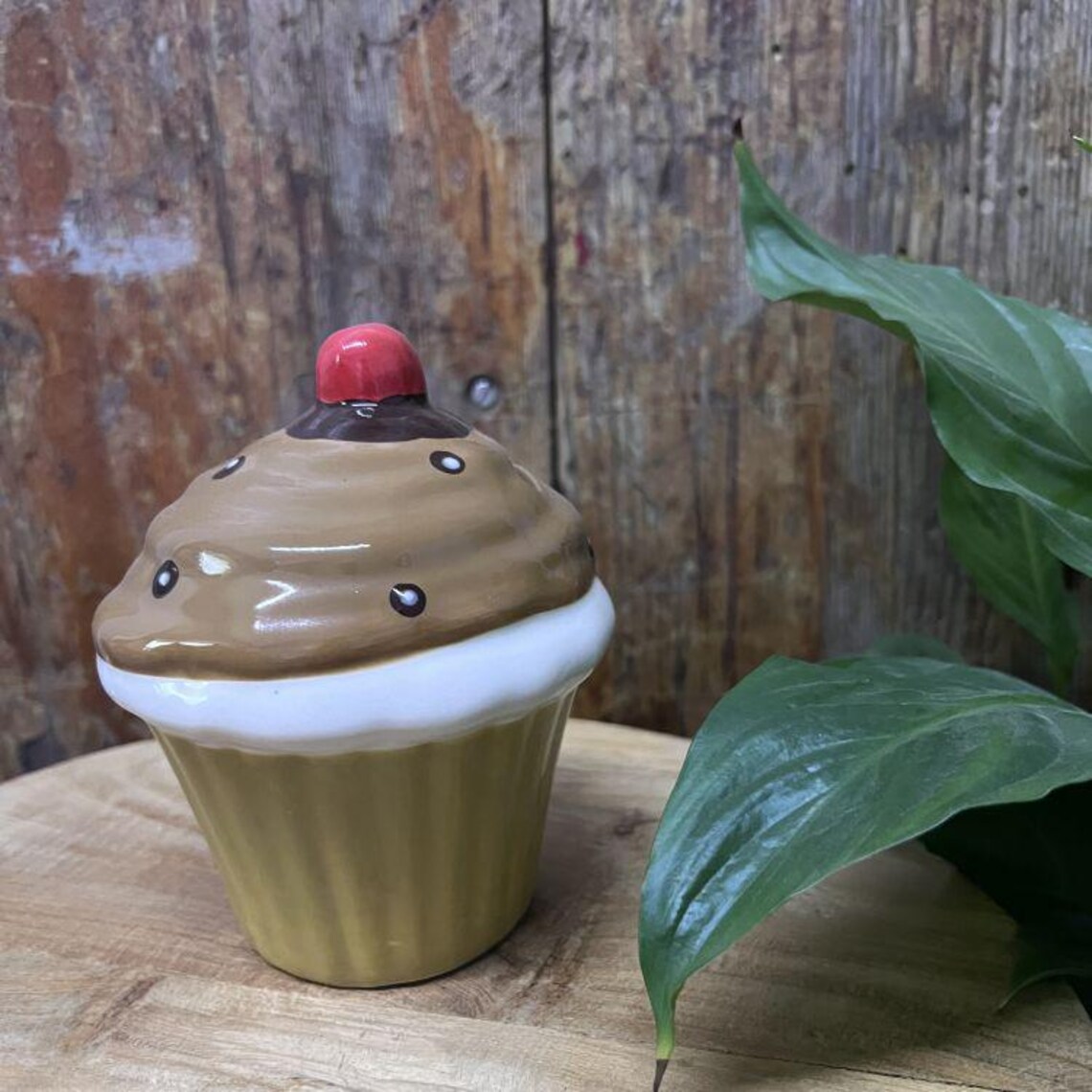 Ceramic Muffin Money Boxes. Chocolate Design Muffin Piggy Bank With ...