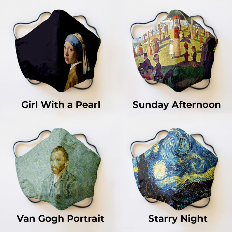 Face Masks Art Collection Face Masks Adult and Kid's | Etsy