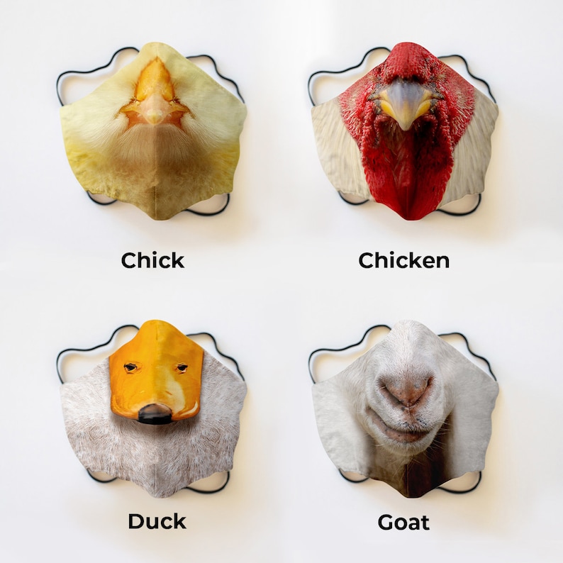 Face Masks Realistic Animal Face Masks Adult and Kid's - Etsy Canada