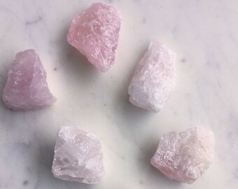 Unpolished Rose Quartz - Etsy