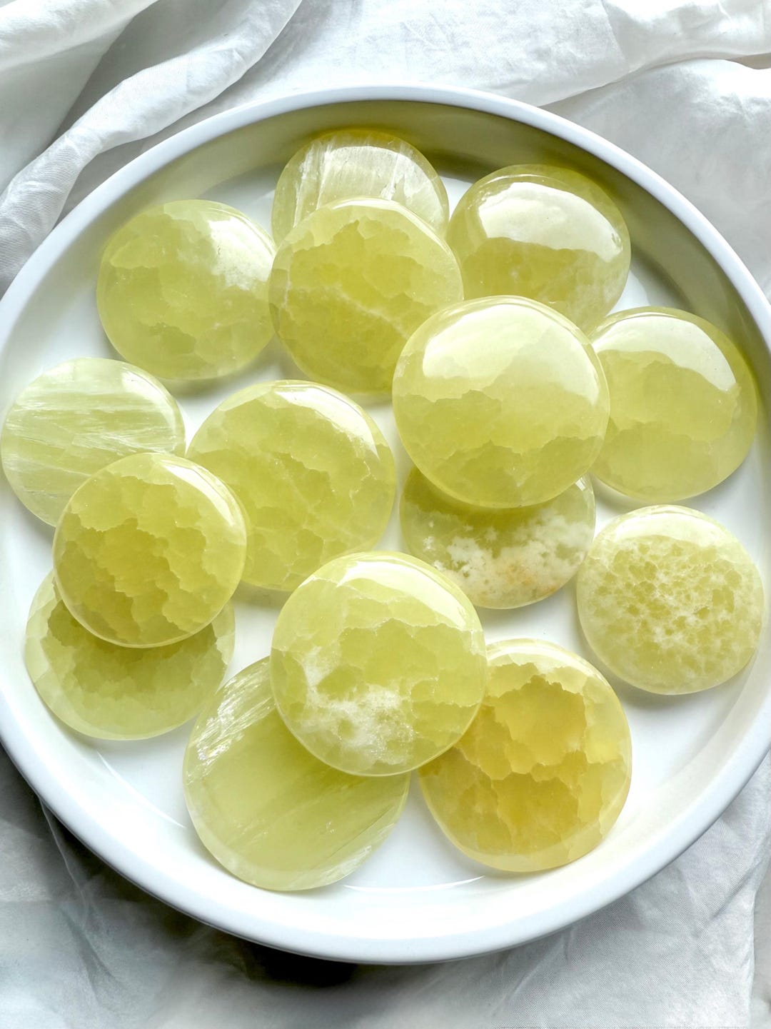Lemon Calcite Palm Stone – Solar Plexus Chakra Healing Stone ...