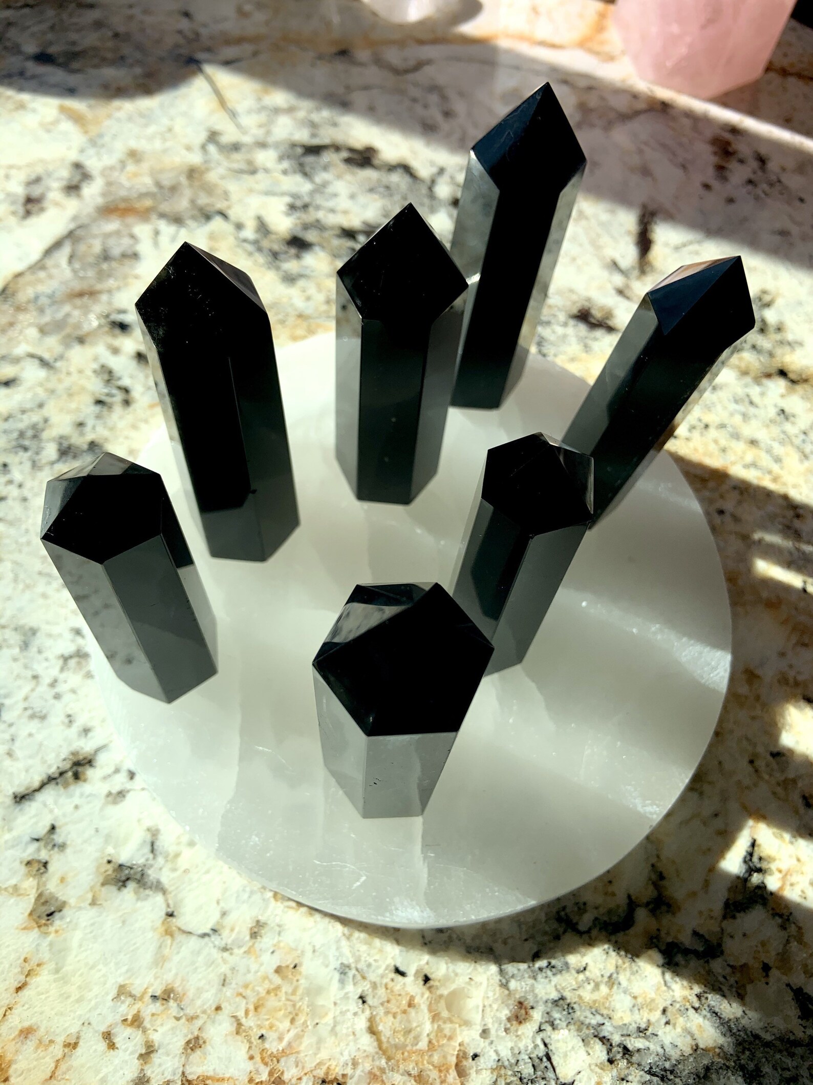 BLACK OBSIDIAN POINTS for energetic protection | Etsy