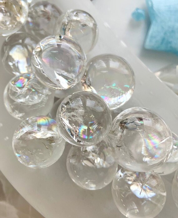 Rocks & Geodes Home & Living Rainbow Quartz Mini Spheres Home Décor ...