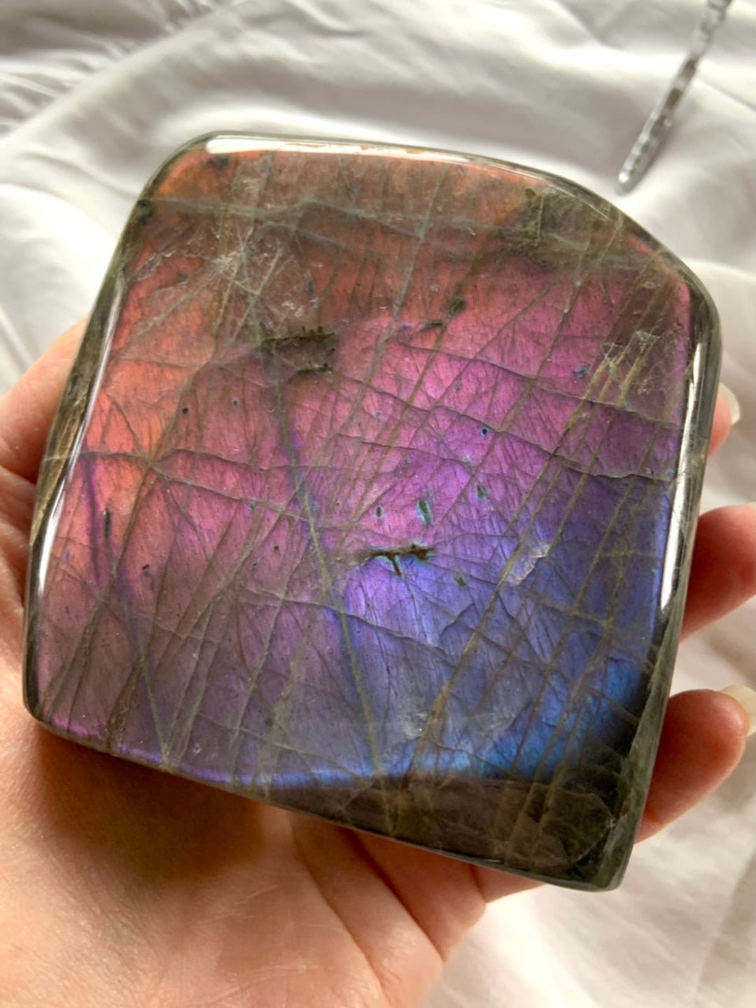 Purple Labradorite Freeform, Pink Labradorite Crystal, Sunset ...