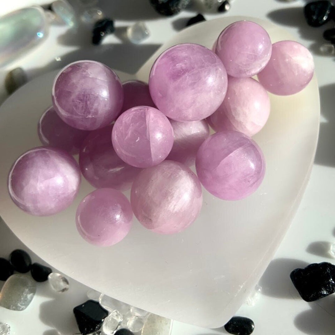 Mini Kunzite Sphere, Mini Crystal Ball, Heart Chakra Crystal, Crystals ...