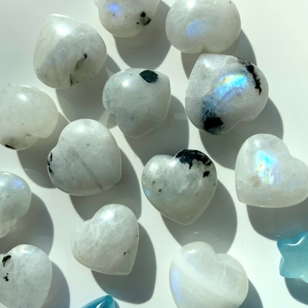 Moonstone Heart - Etsy