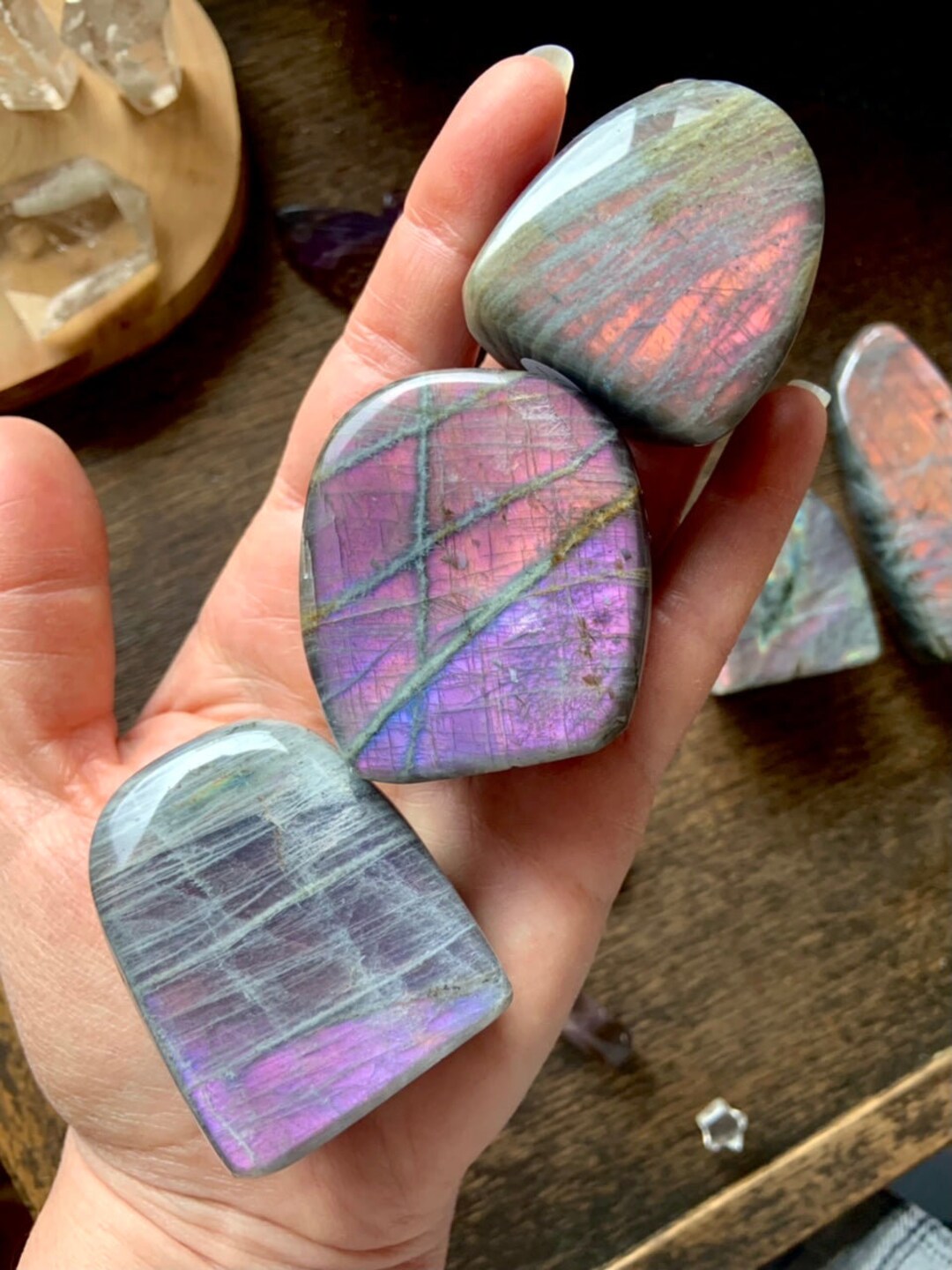 Purple Labradorite Freeform, Pastel Labradorite Crystal Freeform Tower ...