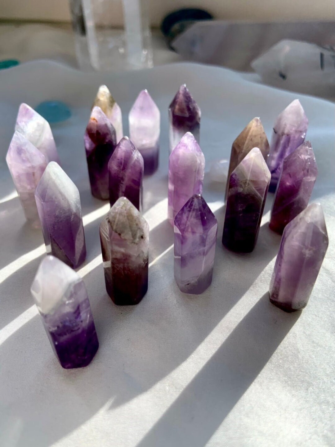 Dream Amethyst Points, Mini Crystal Points, Crystals for Grids - Etsy