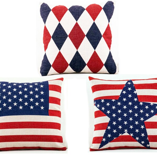 American Flag Throw Pillow - Etsy