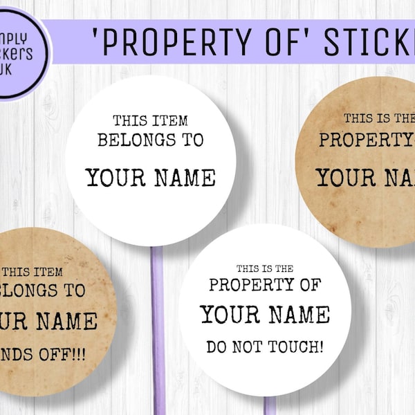 Custom Property of Stickers - Etsy