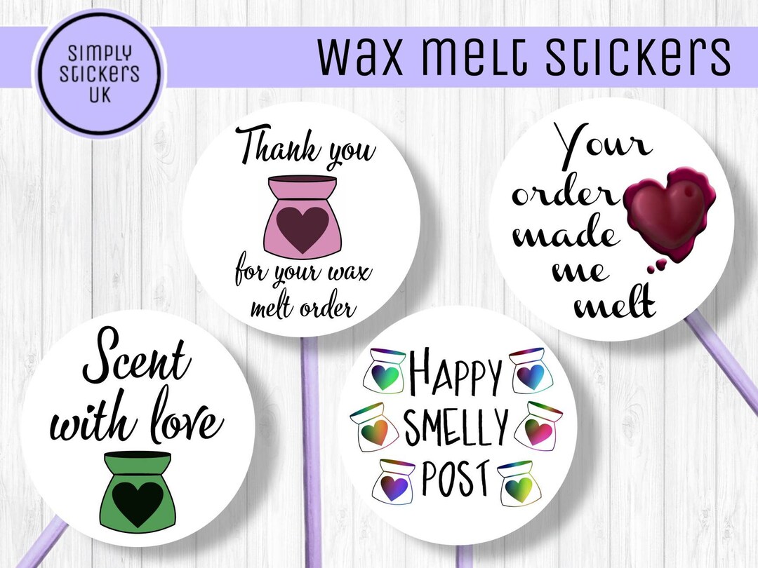 Wax Melts Stickers Small Business Packaging Labels / Thank - Etsy