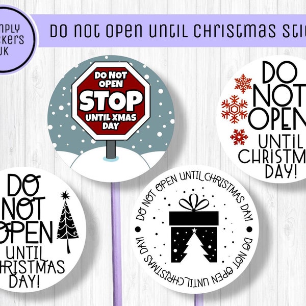 Do Not Open Until - Etsy