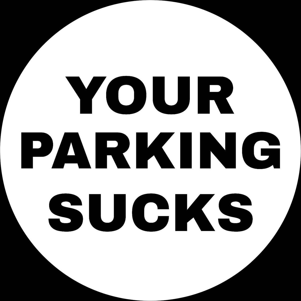 Bad Parking Stickers Badly Parked Car / Car Park Warning / | Etsy