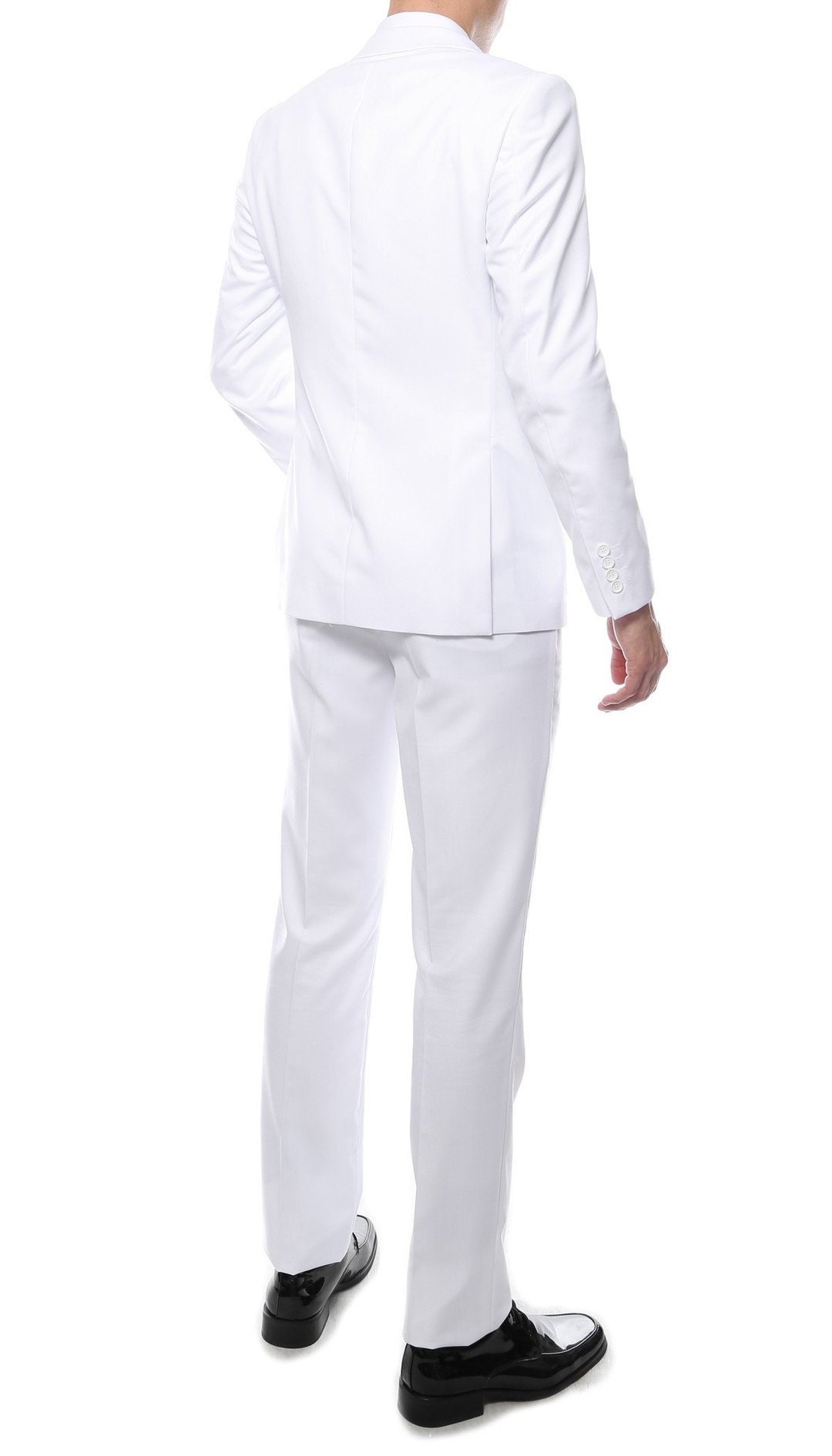 Men's 2-pieces White Slim Fit Suit - Etsy