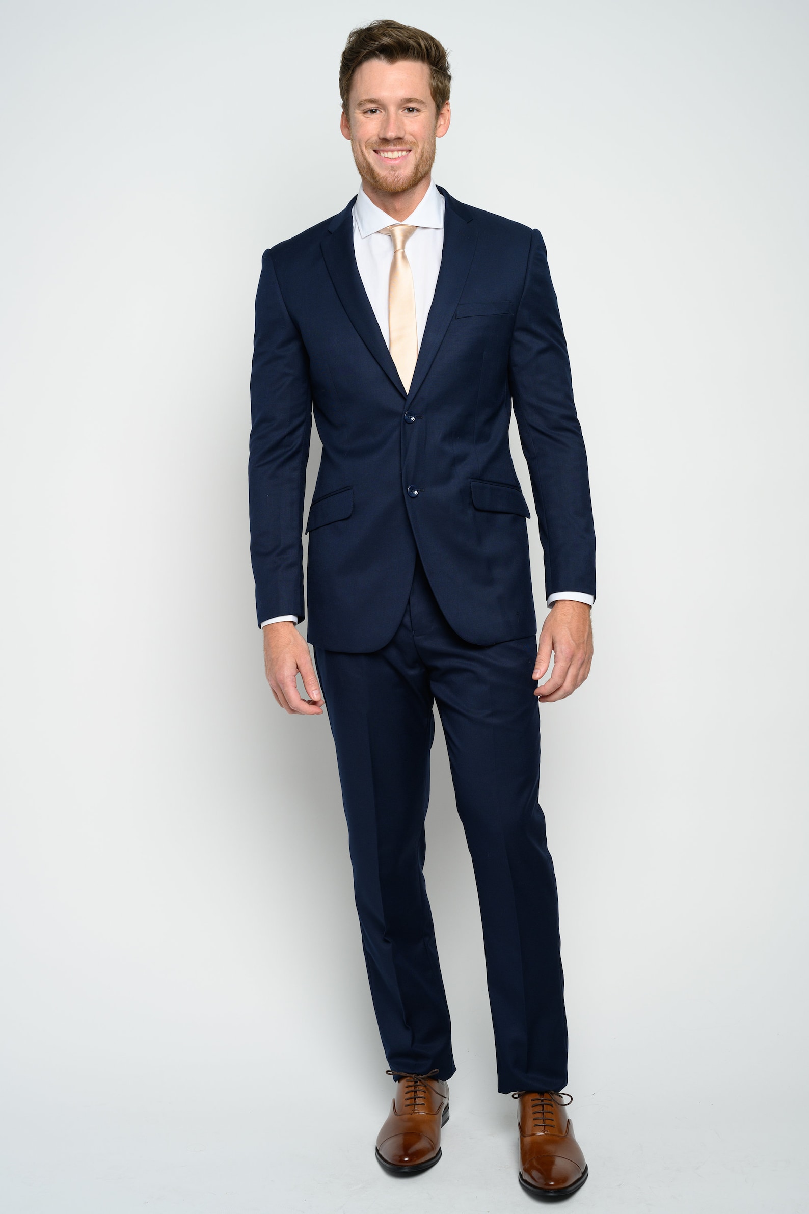 Men's 2-pieces Slim Fit Suit Perfect for Weddings, Grooms, Groomsmen ...